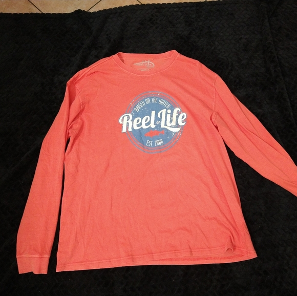 reel life | Shirts | Orange Shirt | Poshmark